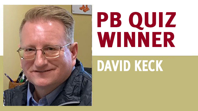 Produce Quiz Winner: DAVID KECK - Produce Business