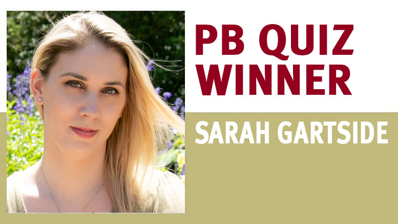 Produce Quiz Winner: SARAH GARTSIDE - Produce Business